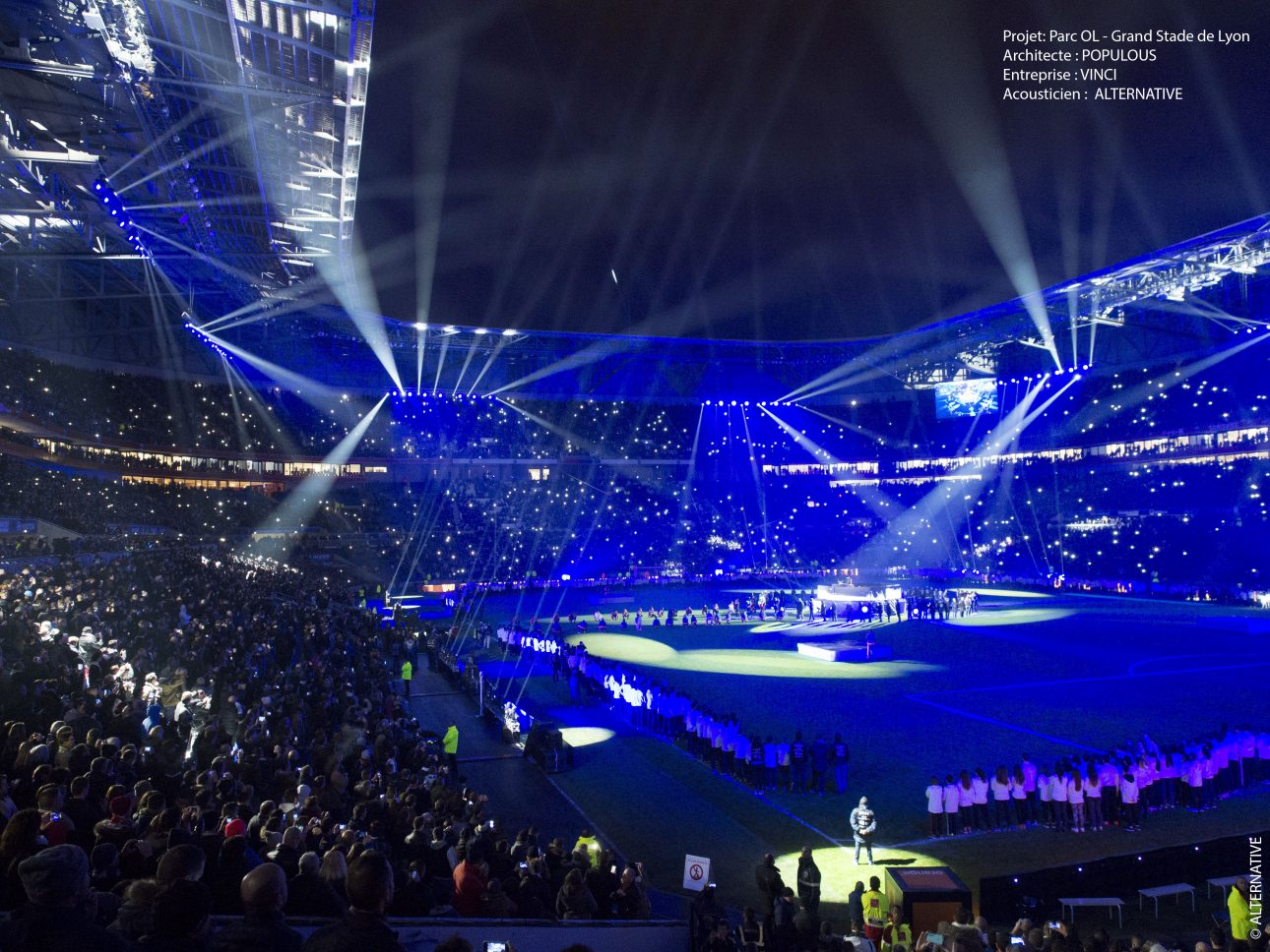 Construction du Groupama Stadium - Grand Stade de Lyon pour l'Olympique ...